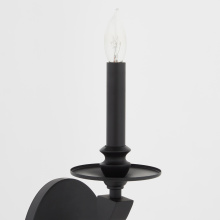 CHANTELLE 1 LIGHT WALL MOUNT - MATTE BLACK : 5240-1-59 | Fan and ...